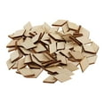 3xUnfinished Natural Rhombus Shapes Plaque Craft 100pcs 20x10mm 3 Pcs ...