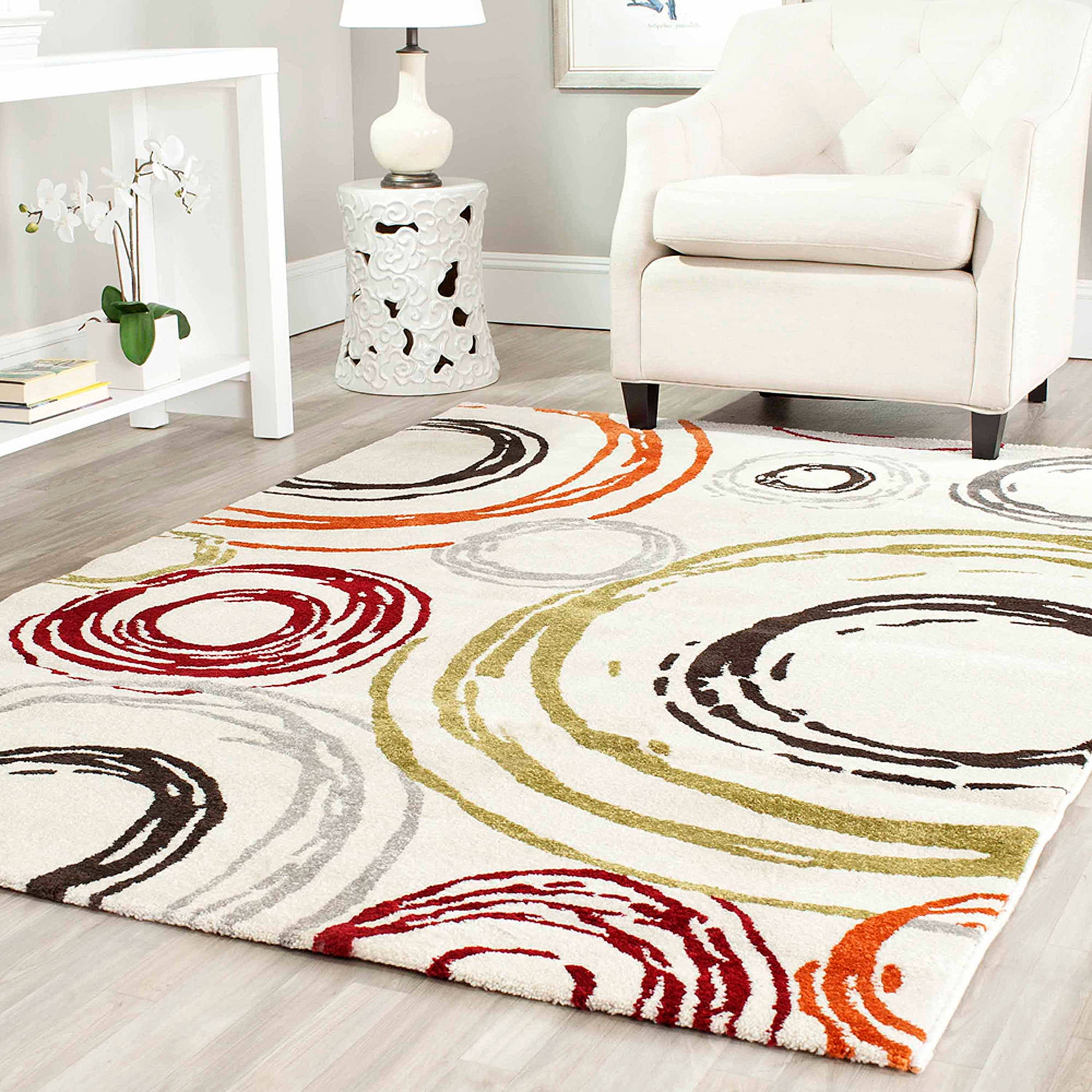Safavieh Porcello Matteo Geometric Circles Area Rug or Runner - Walmart.com