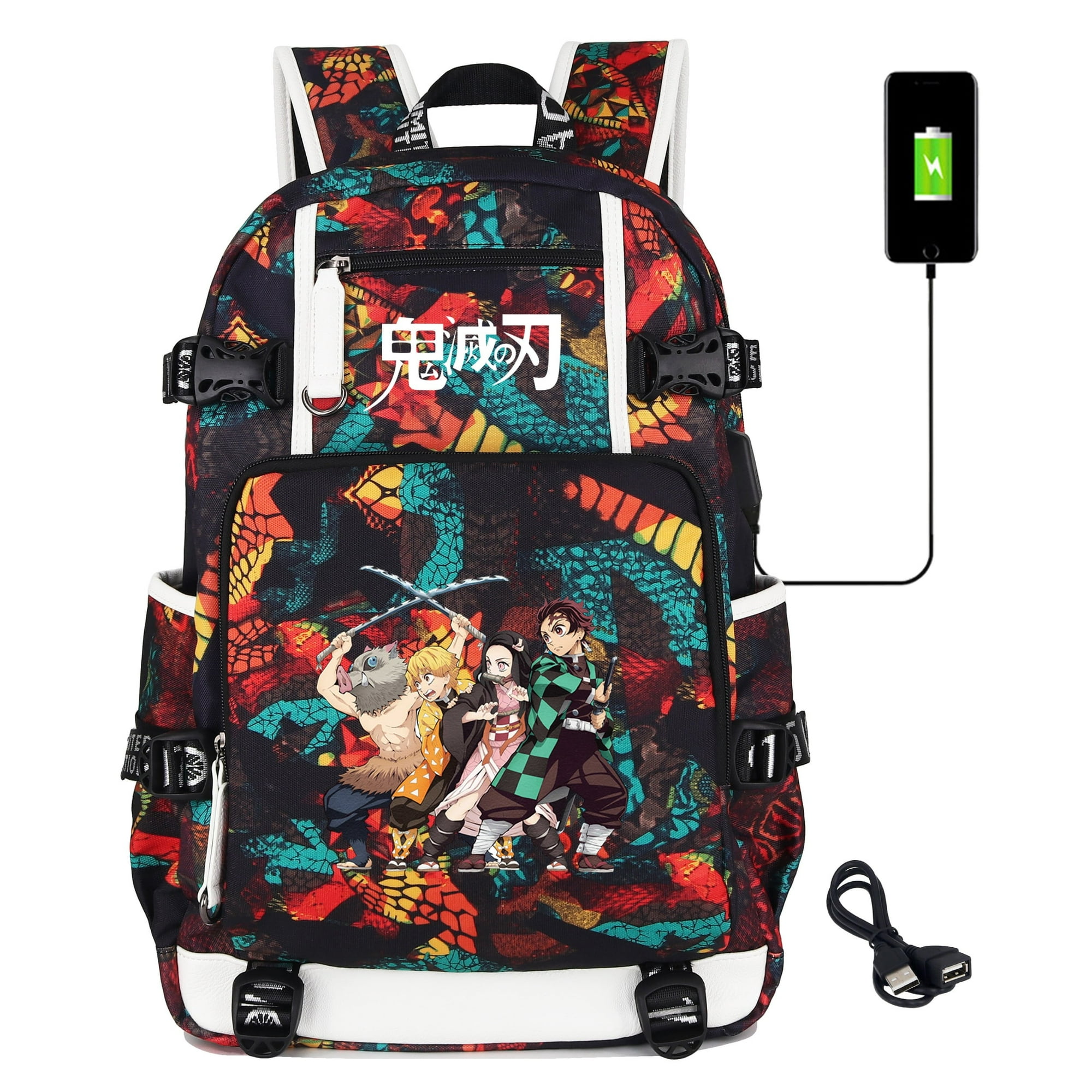Click here for Roffatide Anime Demon Slayer Laptop Backpack Fit 1... prices