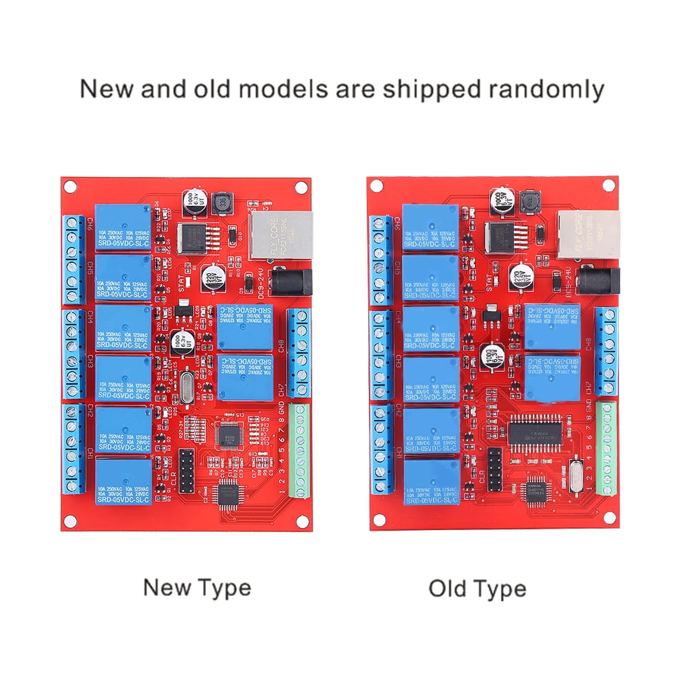 Ebtools Ethernet Relay Module Relay Board Stc Microcontroller Tcp Udp Module Controller Network