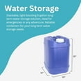 5-Gallon Stackable Water Storage Containers, 5 Gallons Each w/Lids ...