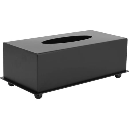 Matte Black Rectangular Cover - Stylish Stainless Steel Paper Facial ...