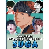 Suga Color/Paint by Number Coloring Book : Min Yoongi Stress Relief ...