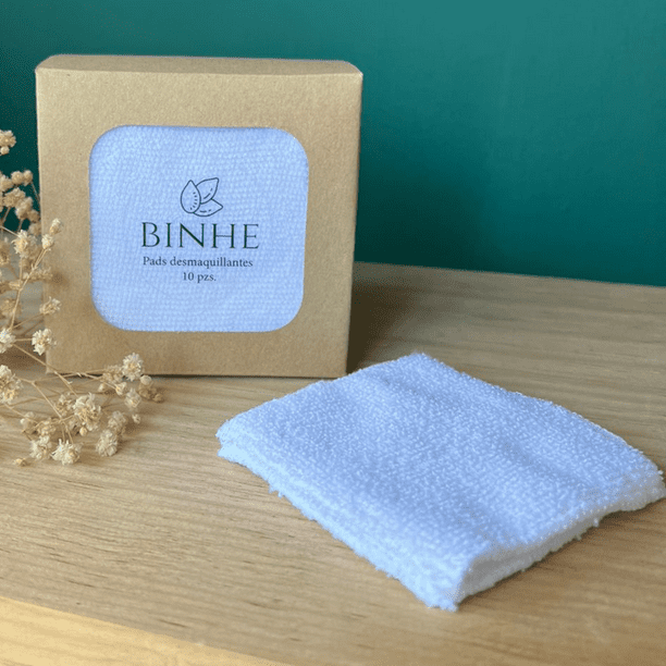 Pads desmaquillantes reutilizables BINHE Blancos | Bodega Aurrera en línea