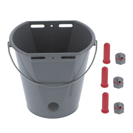 Cow Feeder Bucket, Calf Feed Pail 11.8x11.0x9.3inch Calf Feed Bucket ...