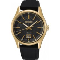 Seiko Men's SKA402 Kinetic Two-Tone Watch, Quartz Tech, Rechargeable ...