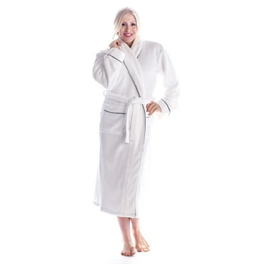 Living Health Products SPA-ROBE-001 Microfiber Spa Robe, Cream with ...