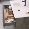 DAX Pasadena Engineered Wood and Porcelain Onix Basin with Single ...