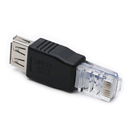 stanreset Female USB to Male Network Adapter Home Office Hotel Portable ...