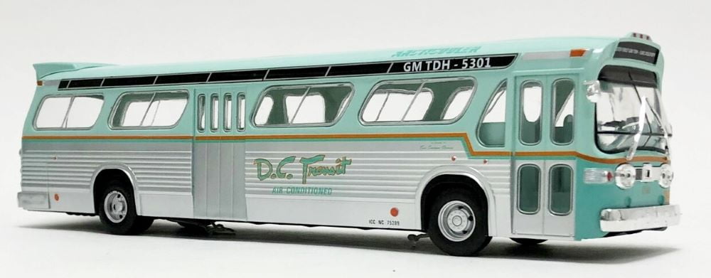 Iconic Replicas 1959 GM TDH-5301 Transit Bus Model, 1/43 Scale, D.C. Transit, Display Piece ...