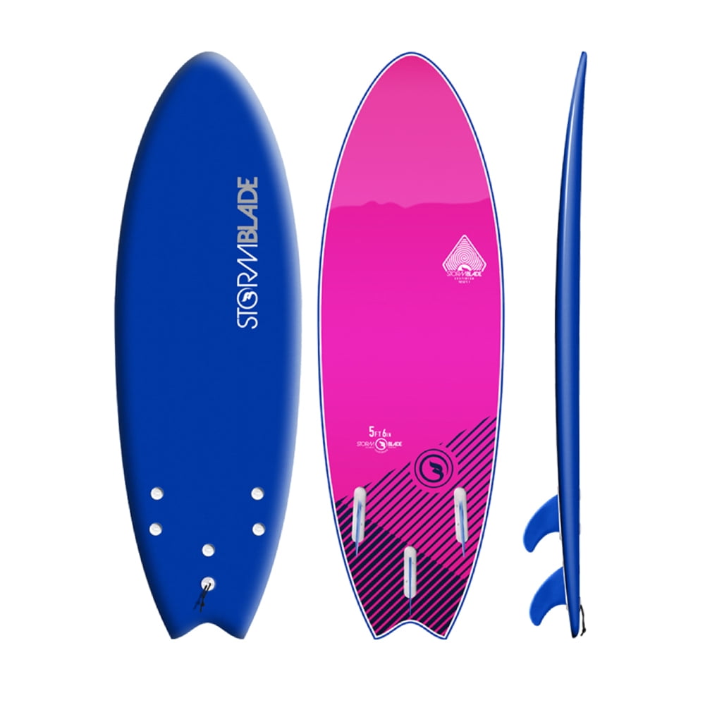 Storm Blade Swallow Tail Surfboard Navy 6ft0in - Walmart.com