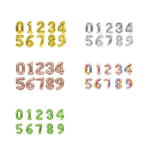 wolftale Party Balloon Aluminum Foil Number Balloon Home Office Wall ...