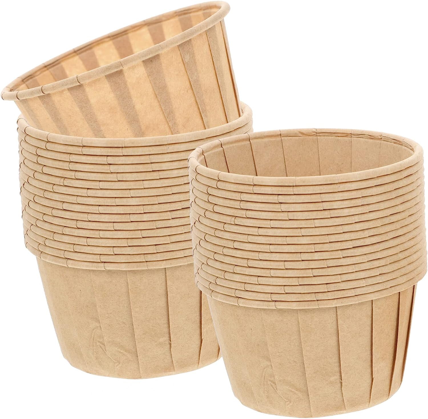 50pcs Cupcake Muffin Paper Cup Set Disposable Paper Cups Wedding Cake ...