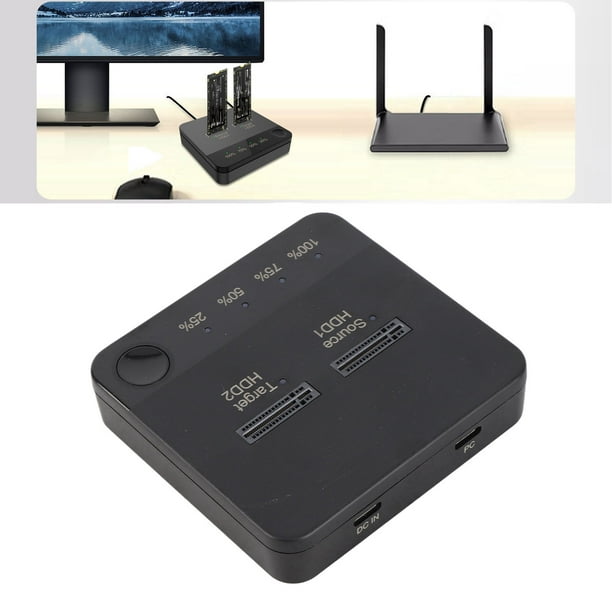 M.2 SSD Docking Station, Dual Bay USB Connection M.2 SSD Duplicator ...