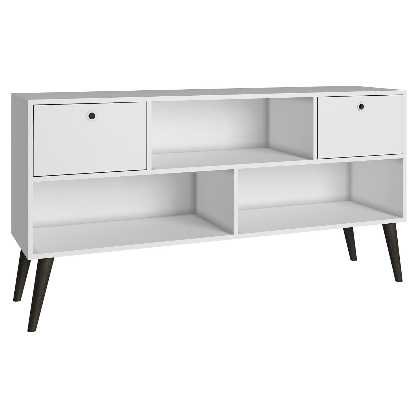 Uppsala TV Stand with 3 shelves in White - Walmart.com