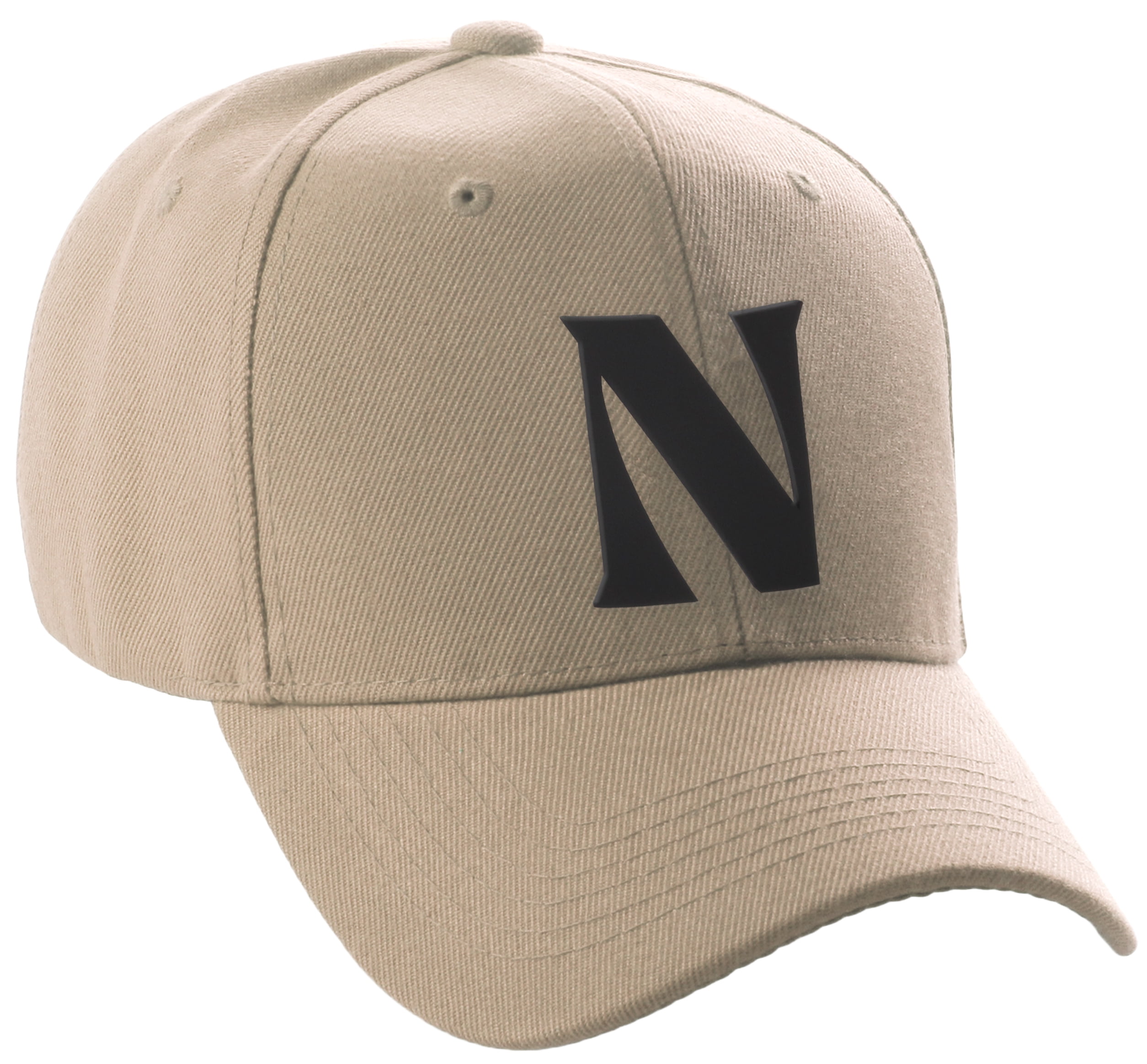 Daxton Structured Curve Visor Bill Baseball Hat 3D Capital Alphabet ...