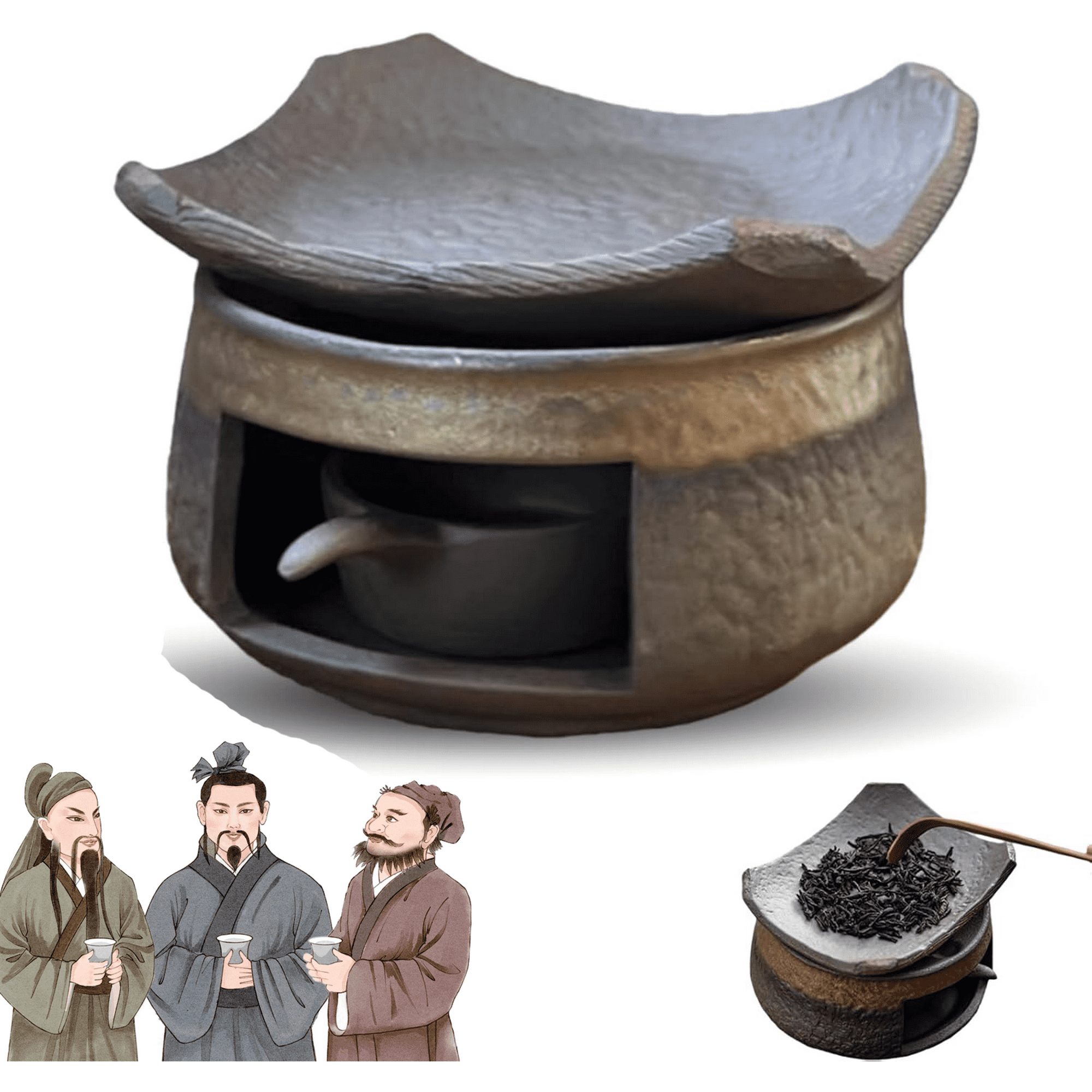 Click here for Nobrand Ceramic Tea Stove Warmer Set  Cedar And Ze... prices