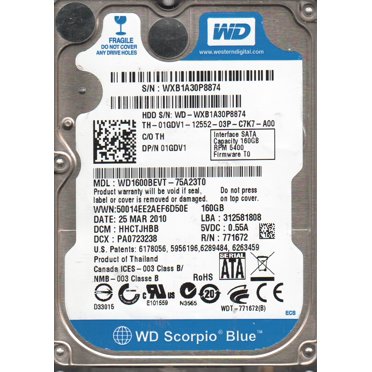 WD5000AAKS-00A7B0, DCM HHNNNTJMGB, Western Digital 500GB SATA 3.5 Hard ...