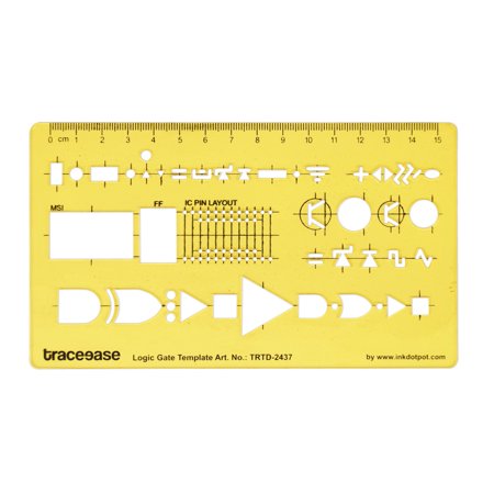 Traceease Electrical Drafting Logic Gate Template Drawing Stencil ...