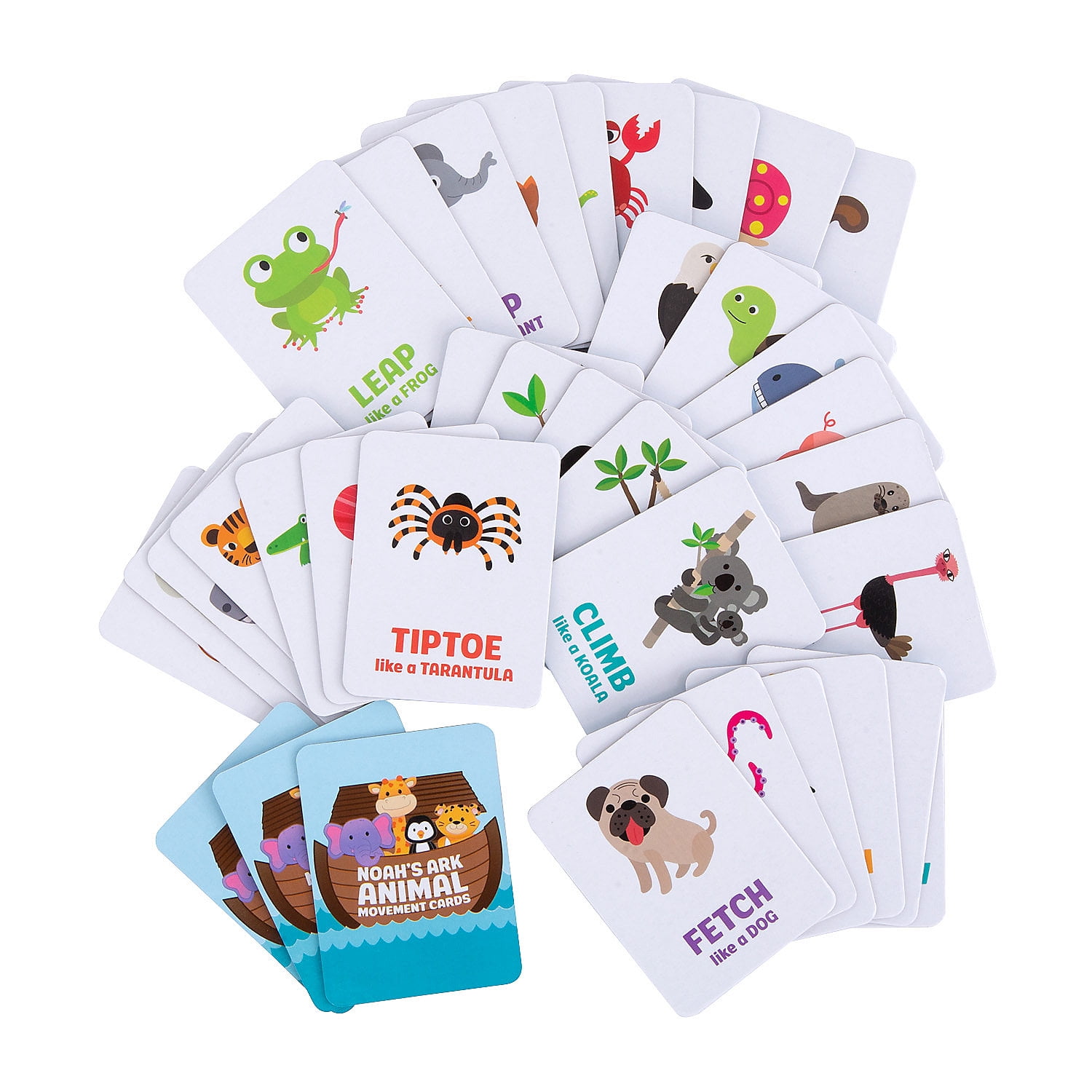 Noah’s Ark Animal Movement Cards - Walmart.com