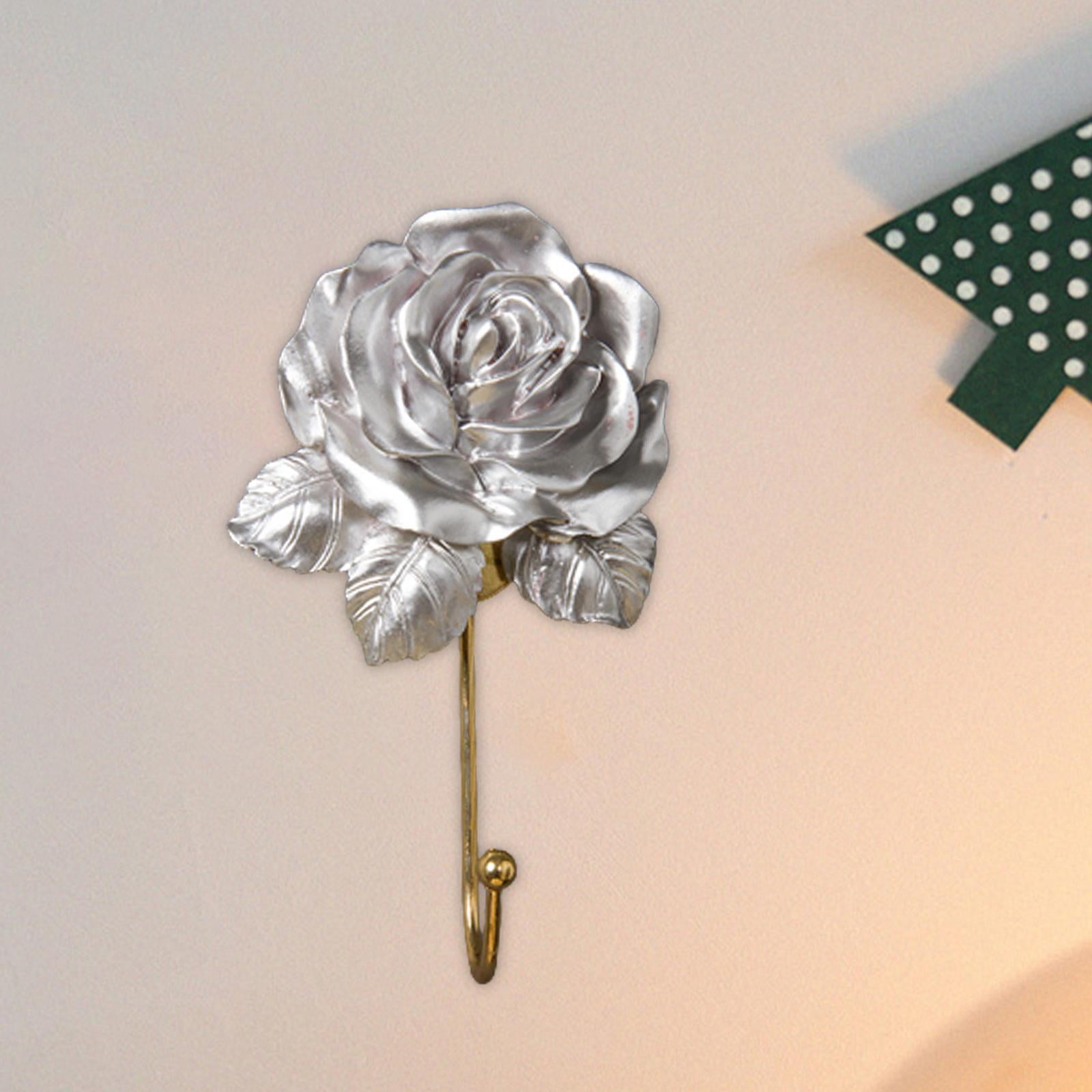 Rose Hook Bathroom Towel Hanger Hook Decorations Modern Wall Mount ...