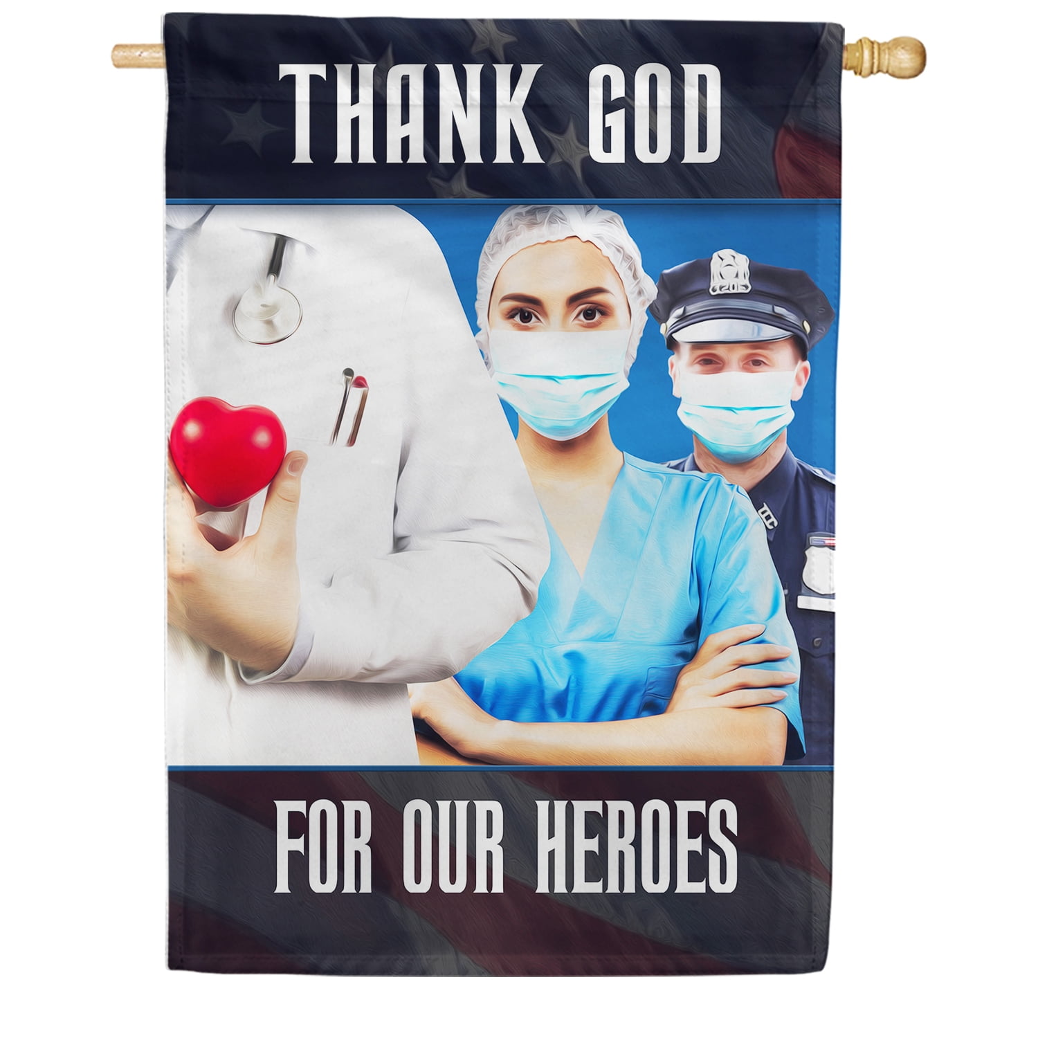 America Forever Flags Double Sided House Flag - Giving Their All For ...