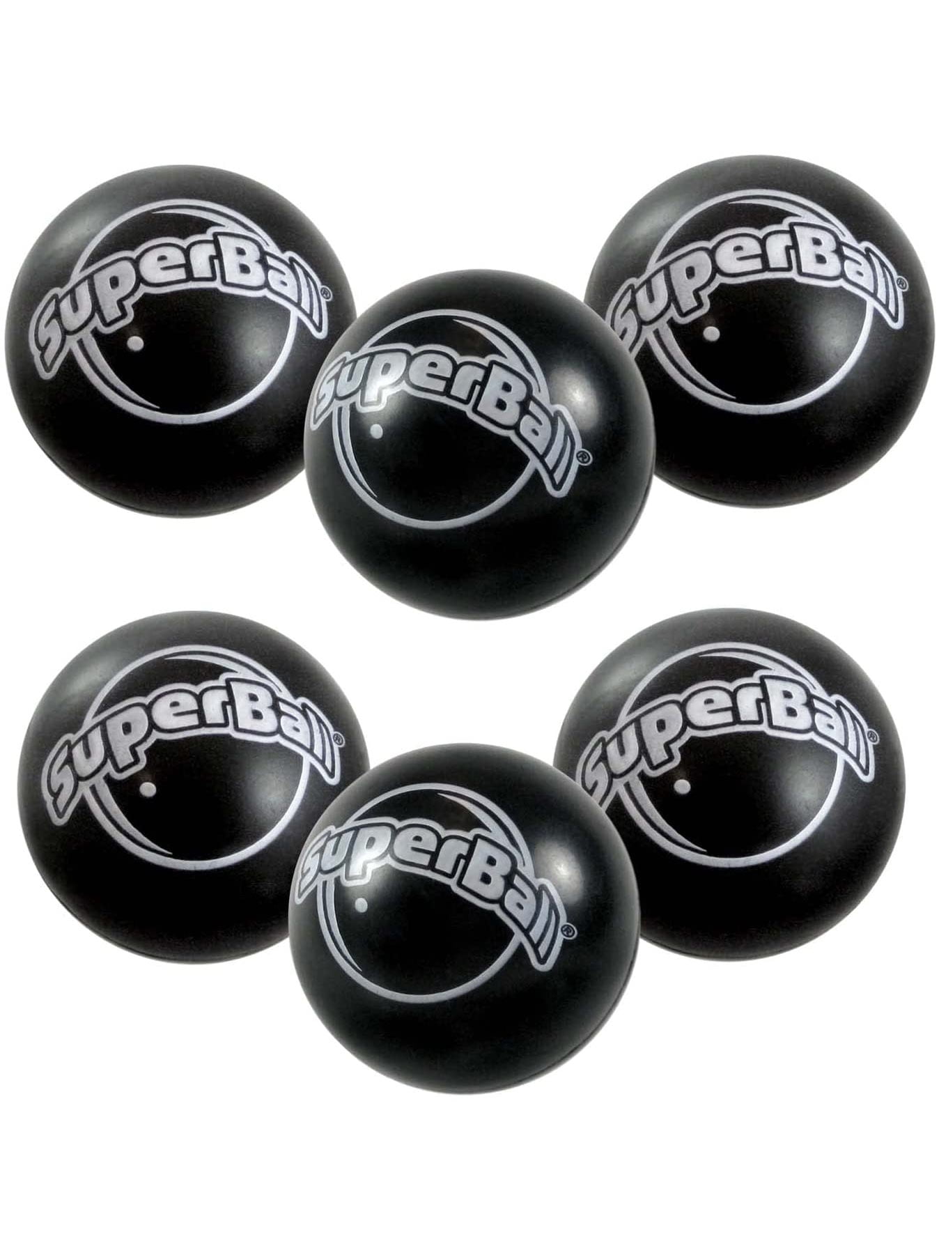 Wham-O Super Ball Original Black 6 pack - Walmart.com
