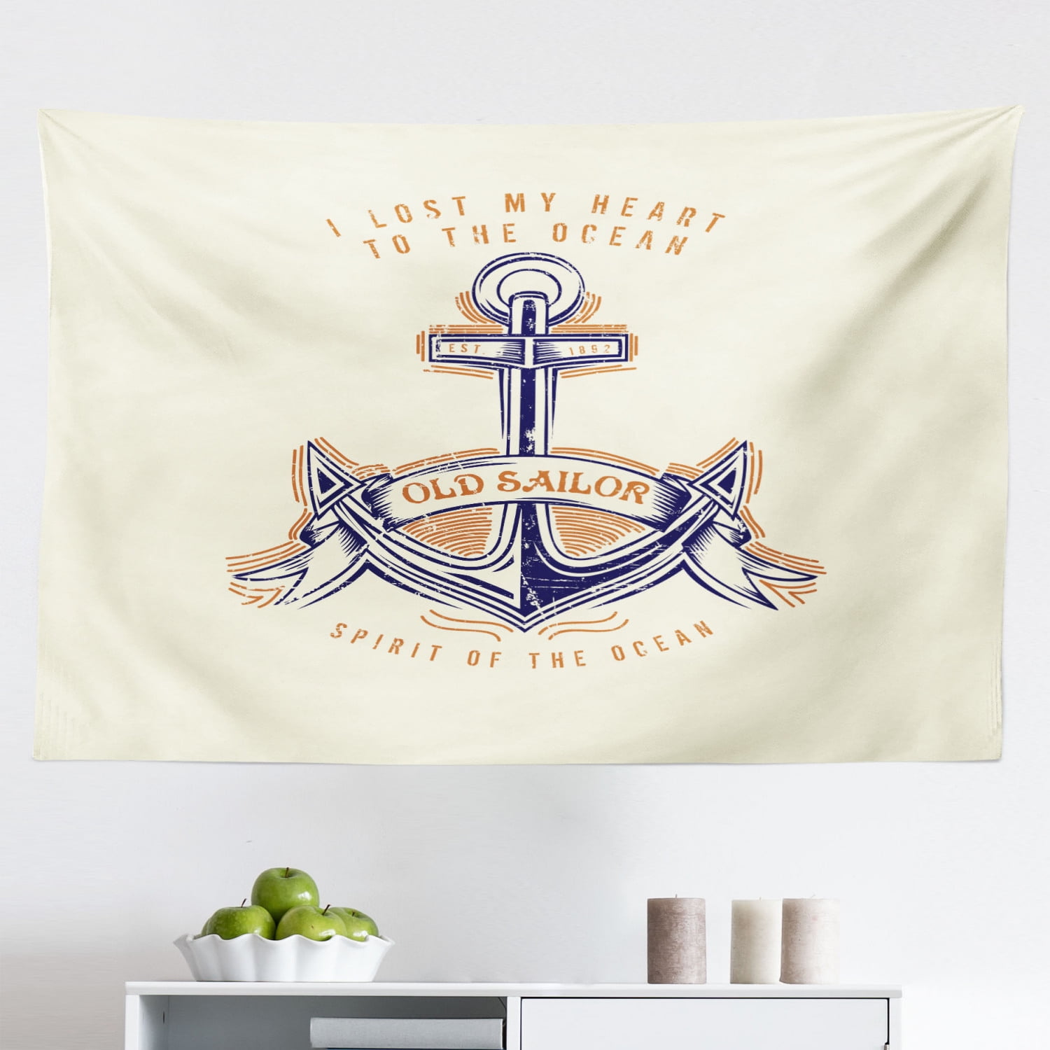 Anchor Tapestry, Anchor Skilled Sailor Adventures Under The Sea ...