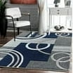 GLORY RUGS Area Rug 2x3 Brown Door Mat Modern Circles Soft Contemporary ...