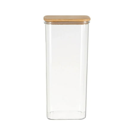 jovati Square Jars with Lids, Square Spaghetti Pasta Storage Container ...