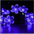 Solar Flower String Lights,23ft 50 LED Cherry Blossoms Solar Fairy ...