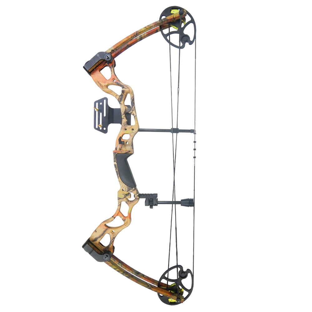 iGlow 40-70 lbs Black / Camouflage Camo Archery Hunting Compound Bow ...