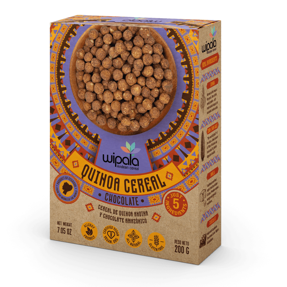 Wipala Chocolate Quinoa Cereal - Vegan, Gluten Free, Non-GMO - 7.05 oz ...