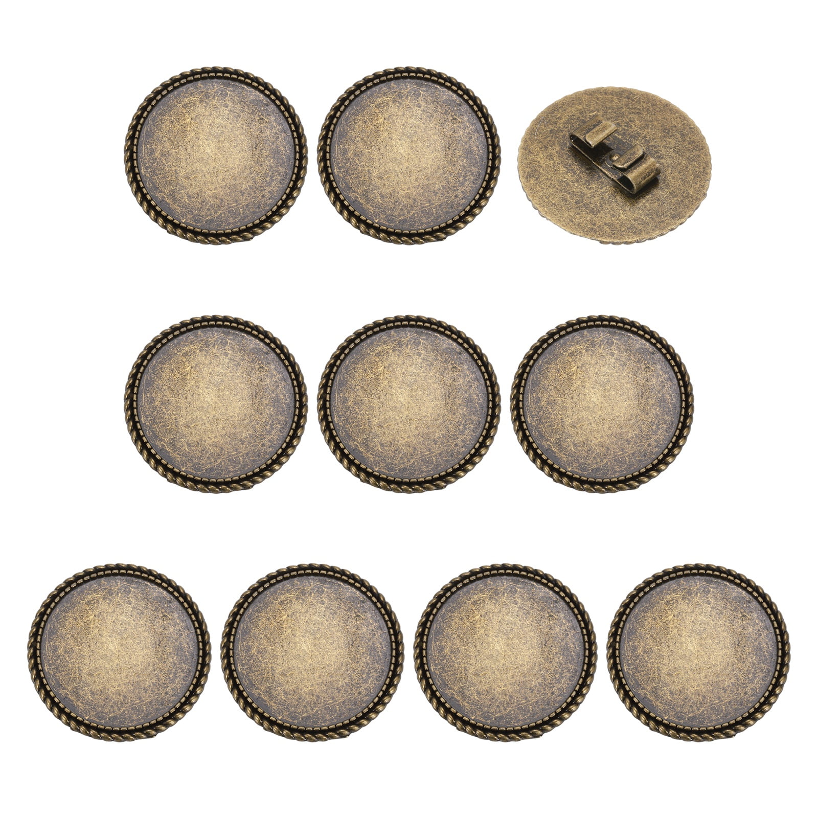 Click here for Uxcell 10pcs Bolo Tie Buckle  Round Vintage Blank... prices