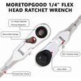 TYHREF-Flex Head Ratchet Wrench,2 in 1 Mini Hex Bits Adapters for ...