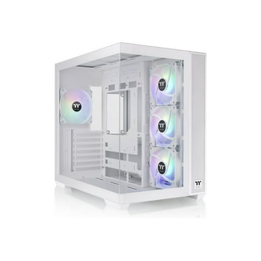 DIYPC White Gaming Computer Case, Micro ATX, USB3.0, Dual Tempered ...