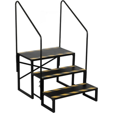 RV Stairs 5 Step, RV Steps Anti-Slip, Hot Tub Steps with Handrail, 660 ...