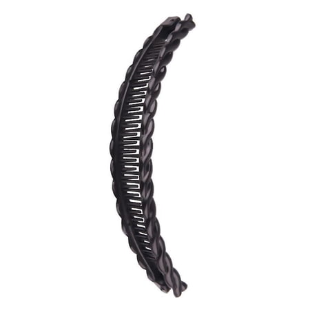 Womens Plastic Interlocking Teeth Clincher Combs Banana Clip Grib ...