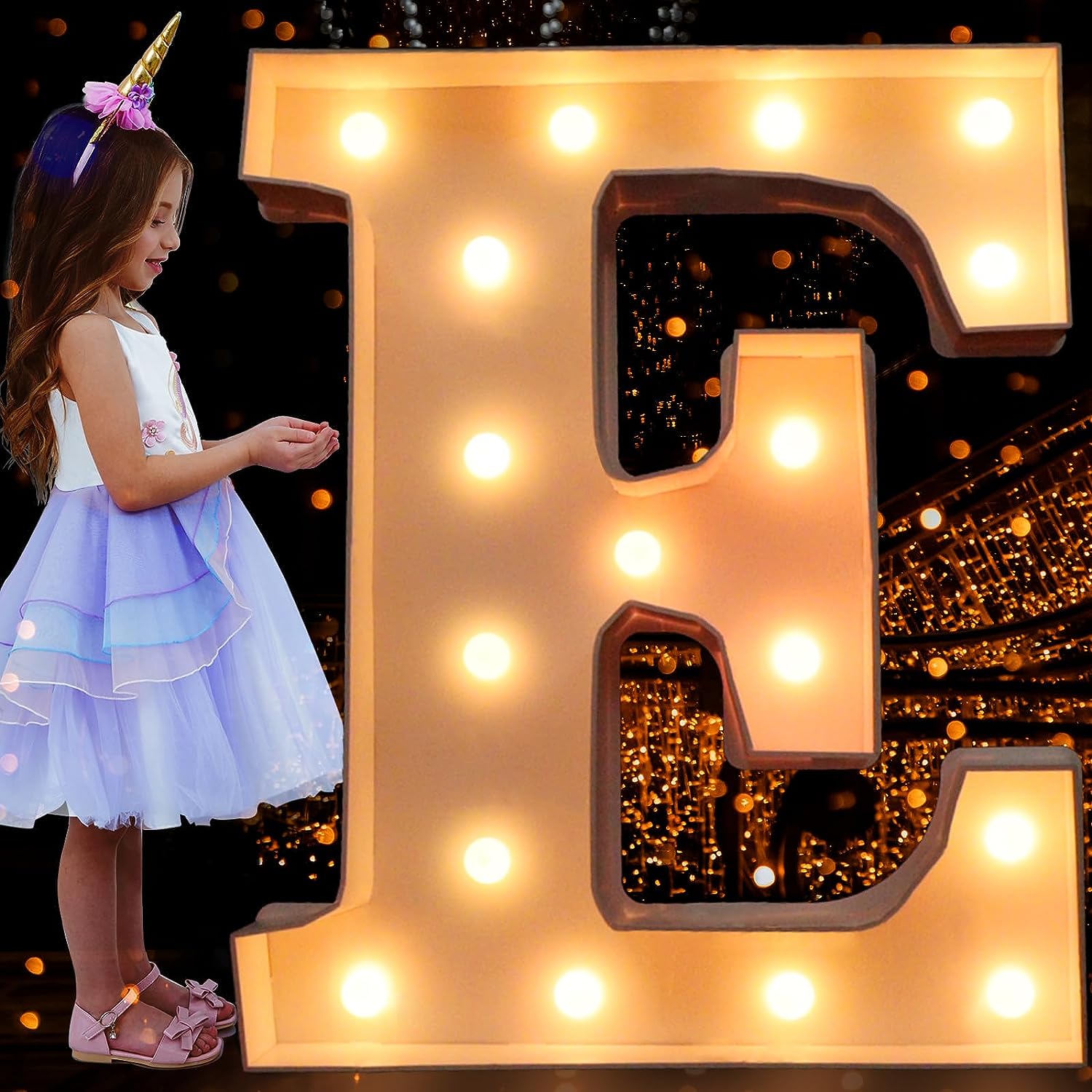 3FT Marquee Light Up Letters, Large Marquee Letters for Birthday ...