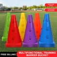 Gosuguu 9-Inch Multifunctional Sports Training Cones with Hole for ...