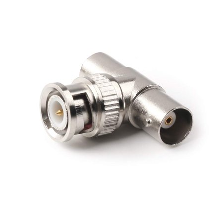 PERTTYUNG 3 Way RF Coaxial Adapter, BNC Male to 2 Female Form, for ...