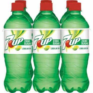 7UP Lemon Lime Soda, Naturally Flavored, Caffeine Free, 7.5 oz Mini ...