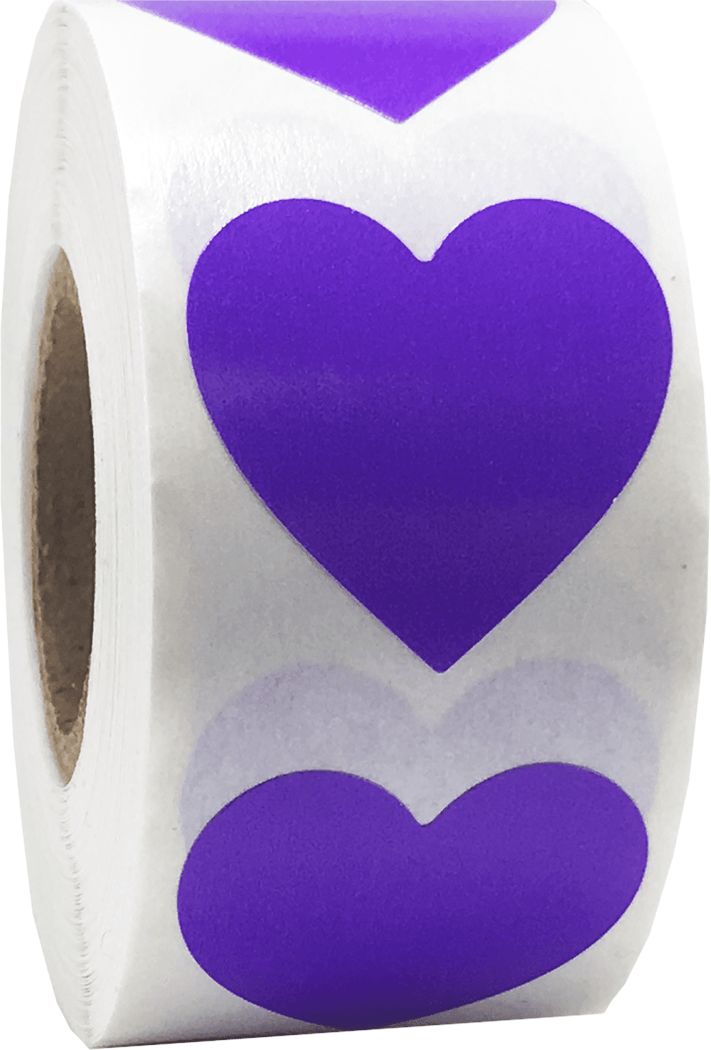 Purple Heart Stickers For Valentine's Day Crafting Scrapbooking 1 Inch ...