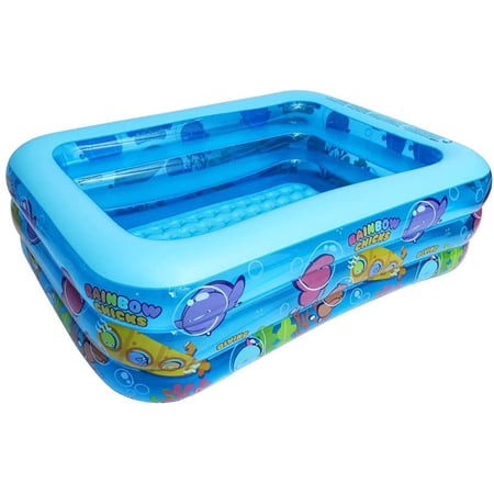 Three-Layer Swimming Pool, Rectangular Inflatable Swimming Pool ...