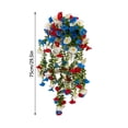 Artificial Red White and Blue Morning Glory Wreath - Durable Plastic ...