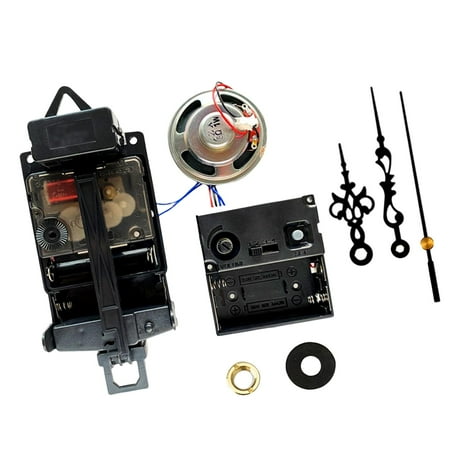 Pendulum Clock Movement with Music Chime Box Battery Operated W/ Hands ...