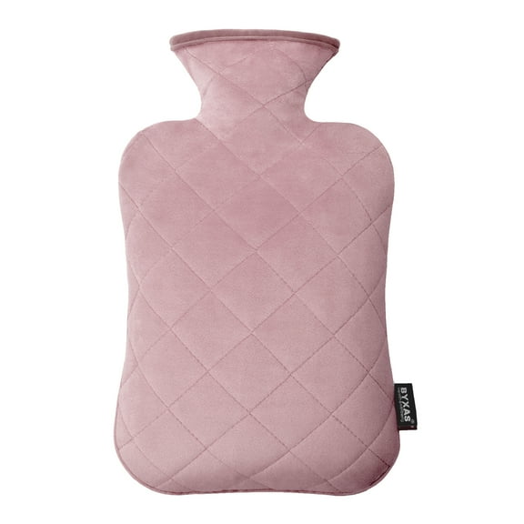 Hot Water Bottle with Soft Cover, 2L Classic Rubber Hot Water Bag for ...