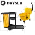 Dryser 26 Qt. Yellow Commercial Mop Bucket with Side Press Wringer ...