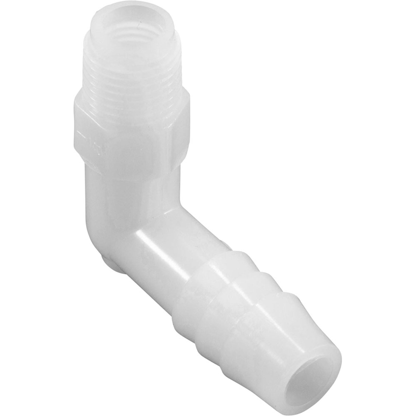 Barb Adapter, 3/8"b x 1/8"mpt, 90 Degree, Nylon - Walmart.com