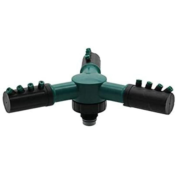 Lawn SprinklerRotary 3-Arm Water Sprayer 360 Degree Automatic Rotating ...